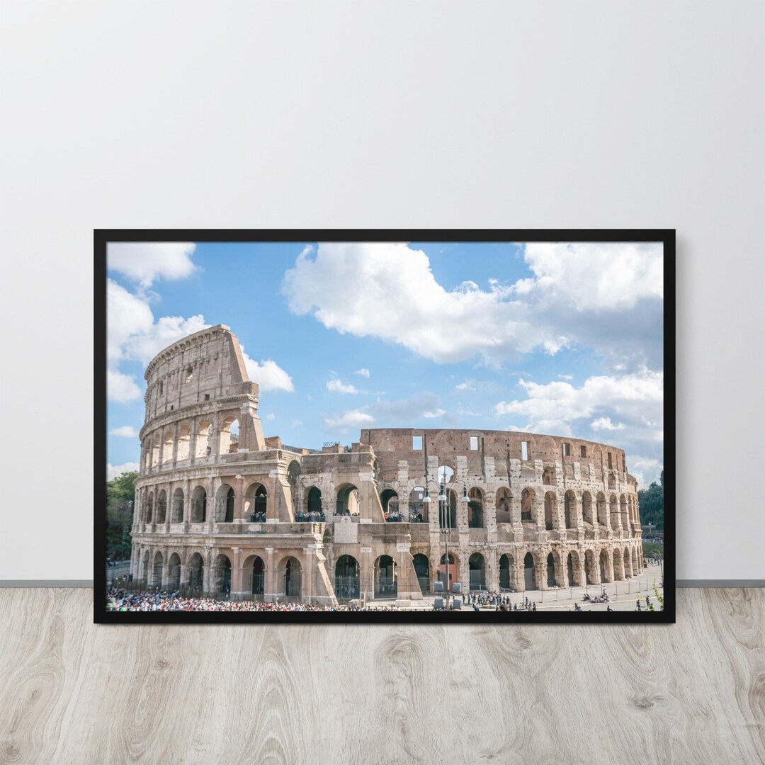 Framed Colosseum Poster, Colosseum Print, Colosseum Poster, Rome Print ...