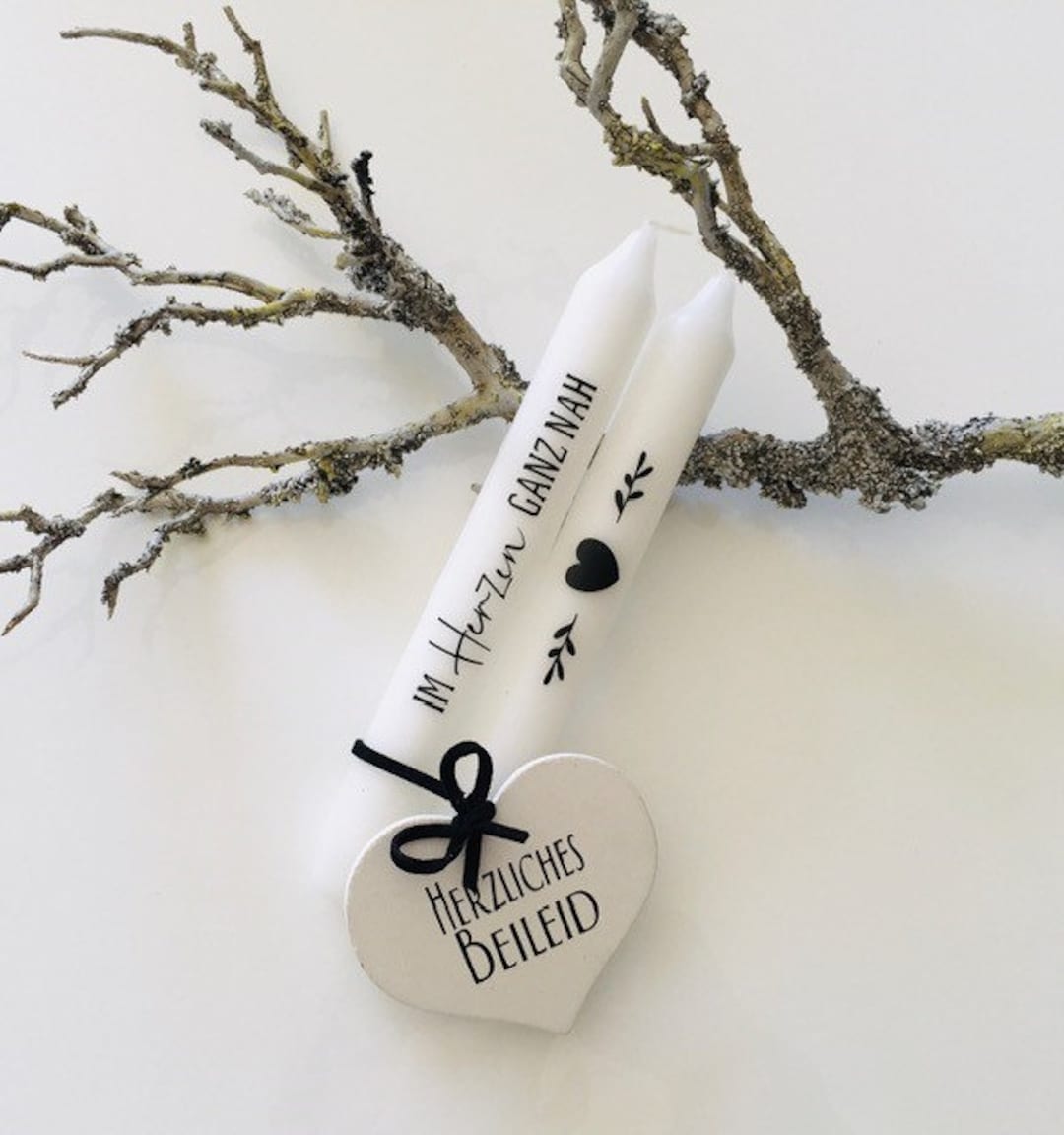 Mourning Candle Set of 2 Mourning Light Condolence Gift Remembrance ...