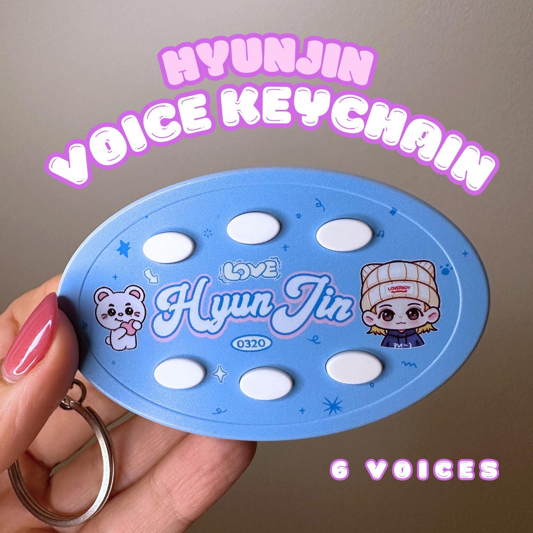 Stray Kids HYUNJIN Voice Keychain | 6 Different Voices - Etsy