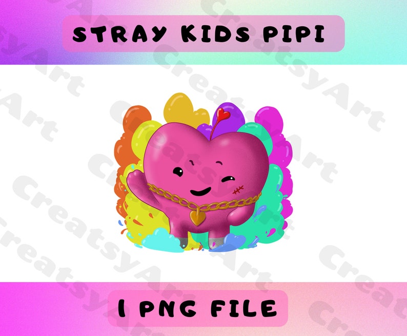 Stray Kids MAXIDENT Monster Heart | Pipi PNG File - Etsy