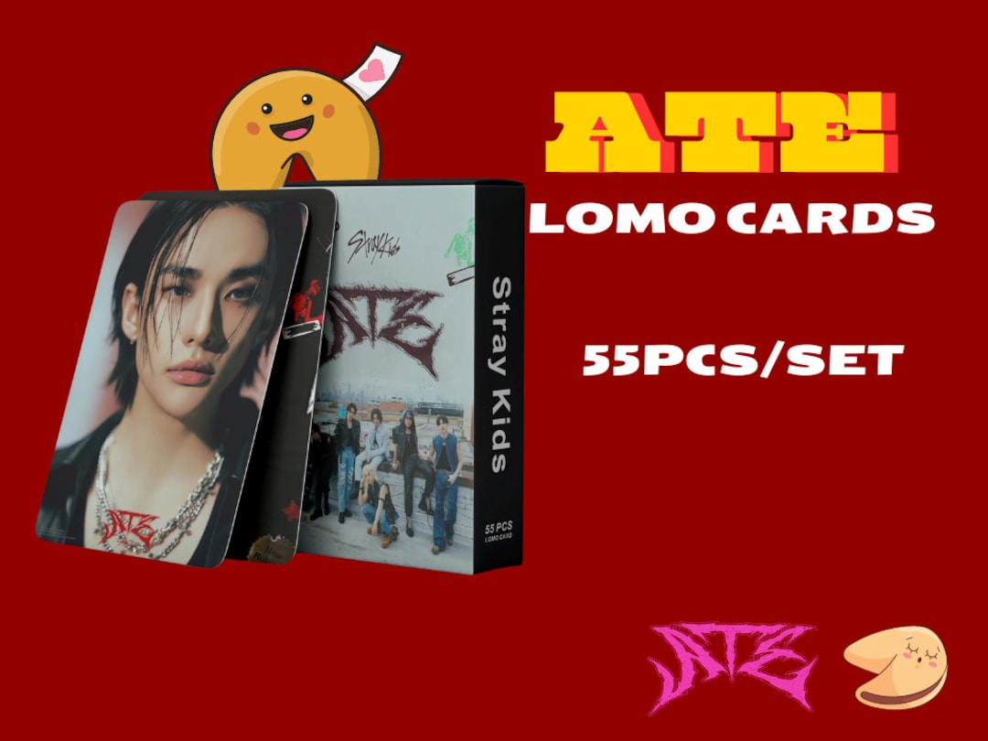 Stray Kids "ate" Lomo Cards 55 Pcs/set - Etsy