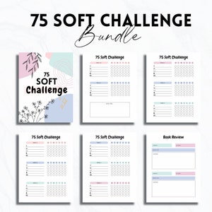 75 Soft Challenge Printable Tracker Bundle, 75 Soft Pdf, 75 Soft ...