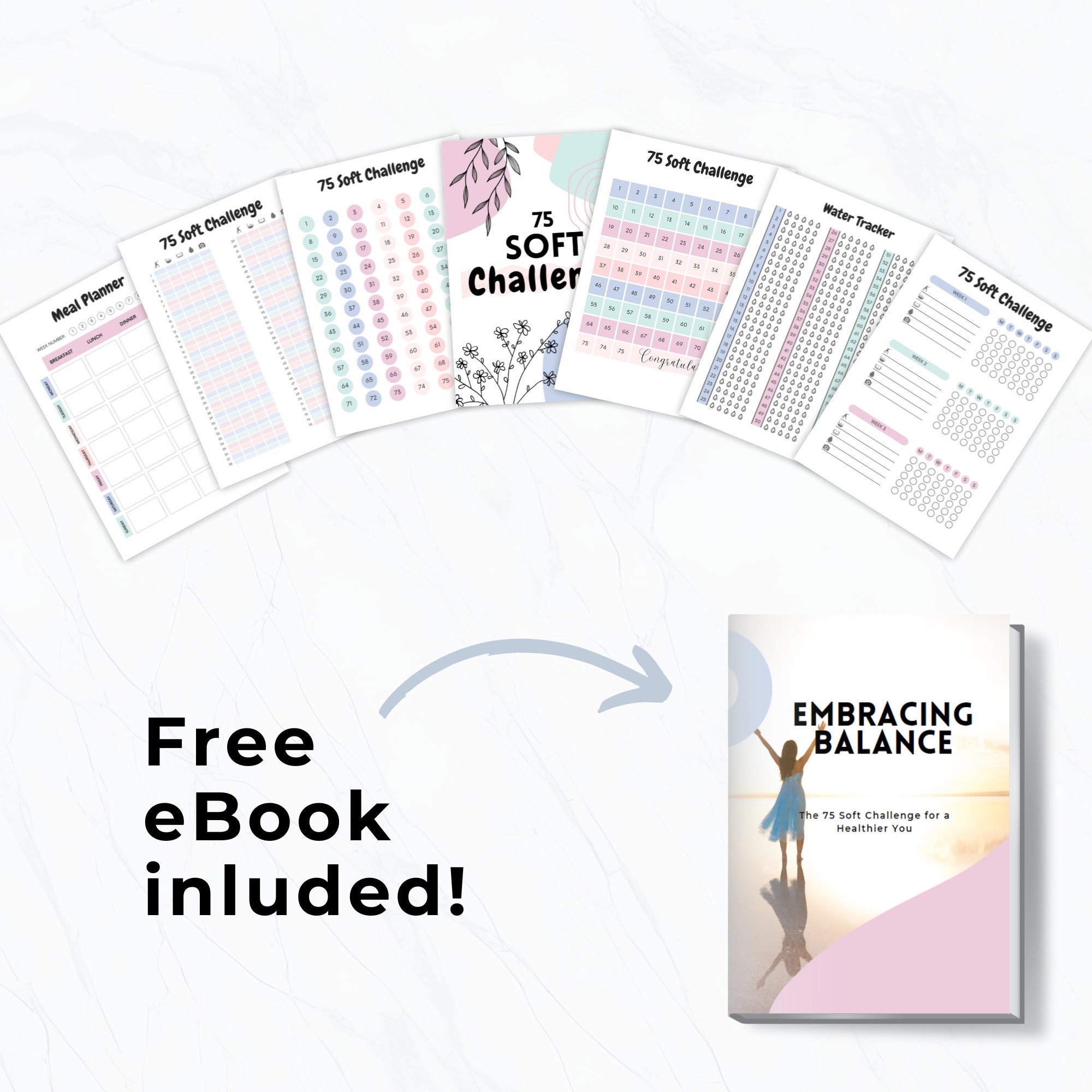 75 Soft Challenge Printable Tracker Bundle, 75 Soft Pdf, 75 Soft ...