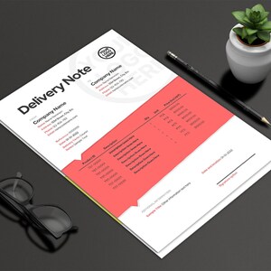 Delivery Note Template. Modern and Easy to Edit Digital Canva Delivery ...