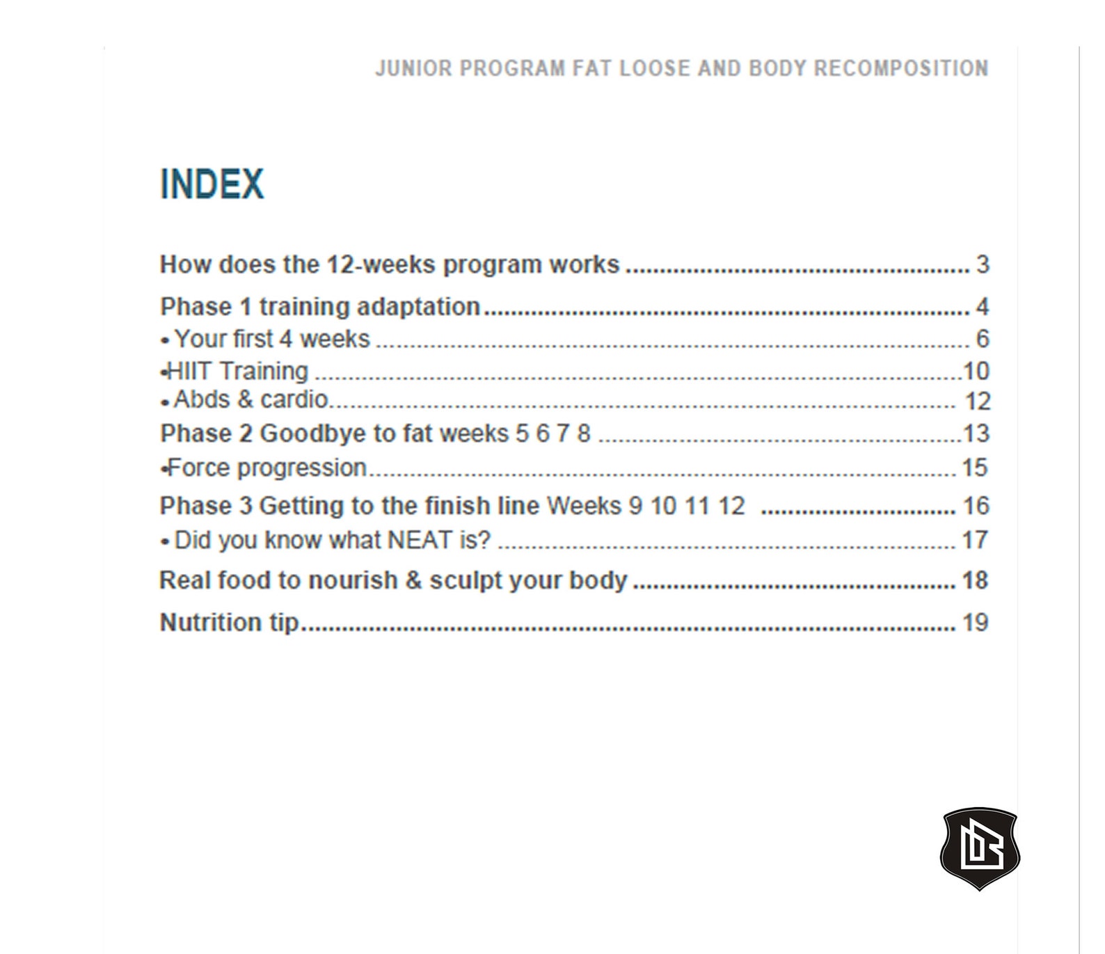 How to Maintain a Healthy Weight Woman Junior - 12 Week Fitness Plan ...