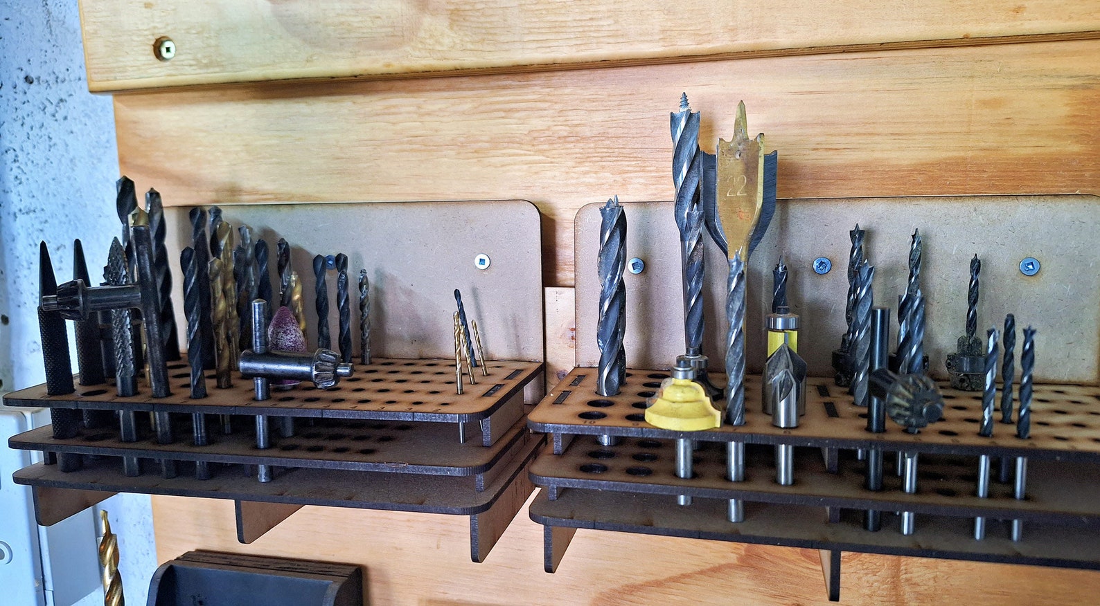 Drill Bit Holder Organizer Stand, Laser Cut / CNC File, Can Stand on ...