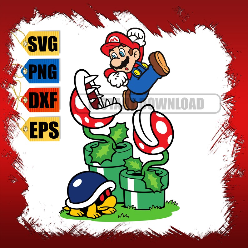 Mario Svg, Svg Files for Cricut, Mario Svg, Mario Family Svg Files ...
