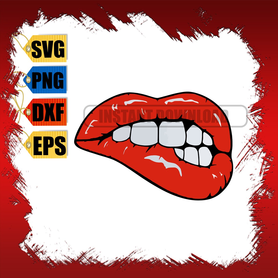 Labios svg labios rojos svg Kiss svg labios americanos svg - Etsy España
