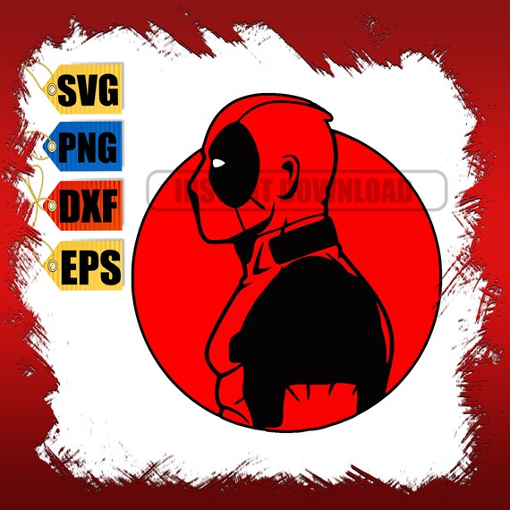 Deadpool Svg Layered clipart Cricut Digital Vector Cut - Etsy
