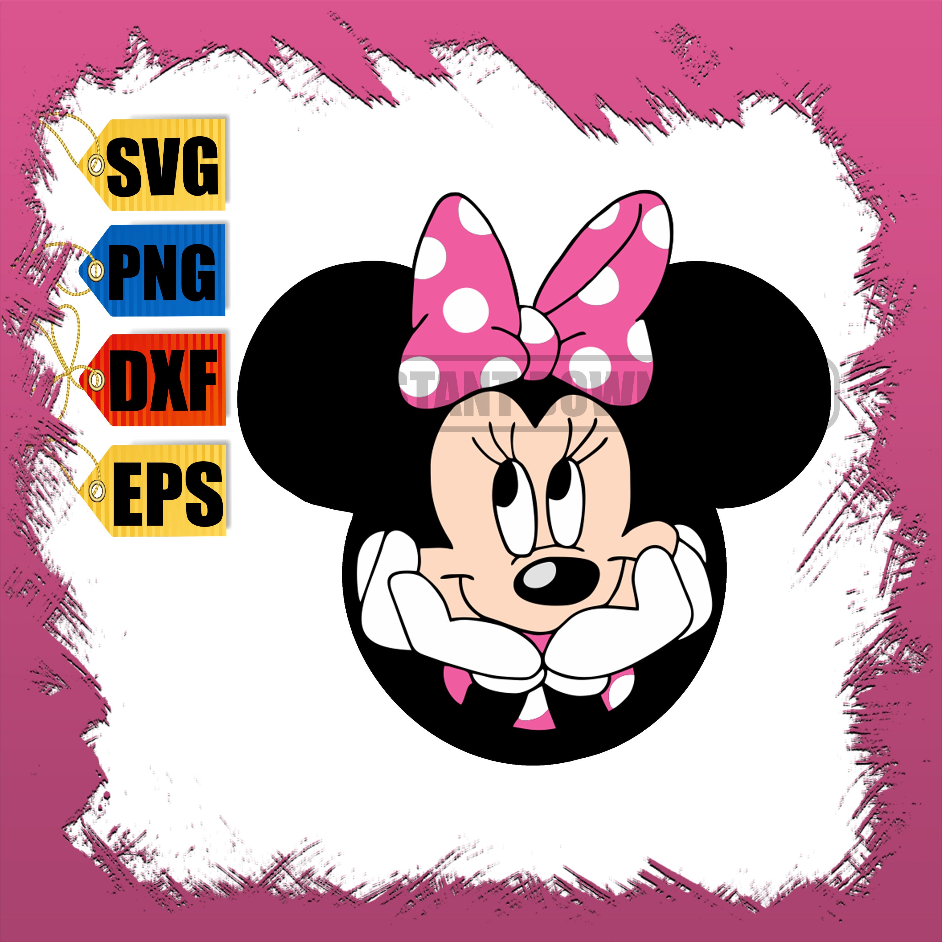 Minnie Mouse Svg Minnie Mouse Head Svg Minnie Mouse Clipart - Etsy