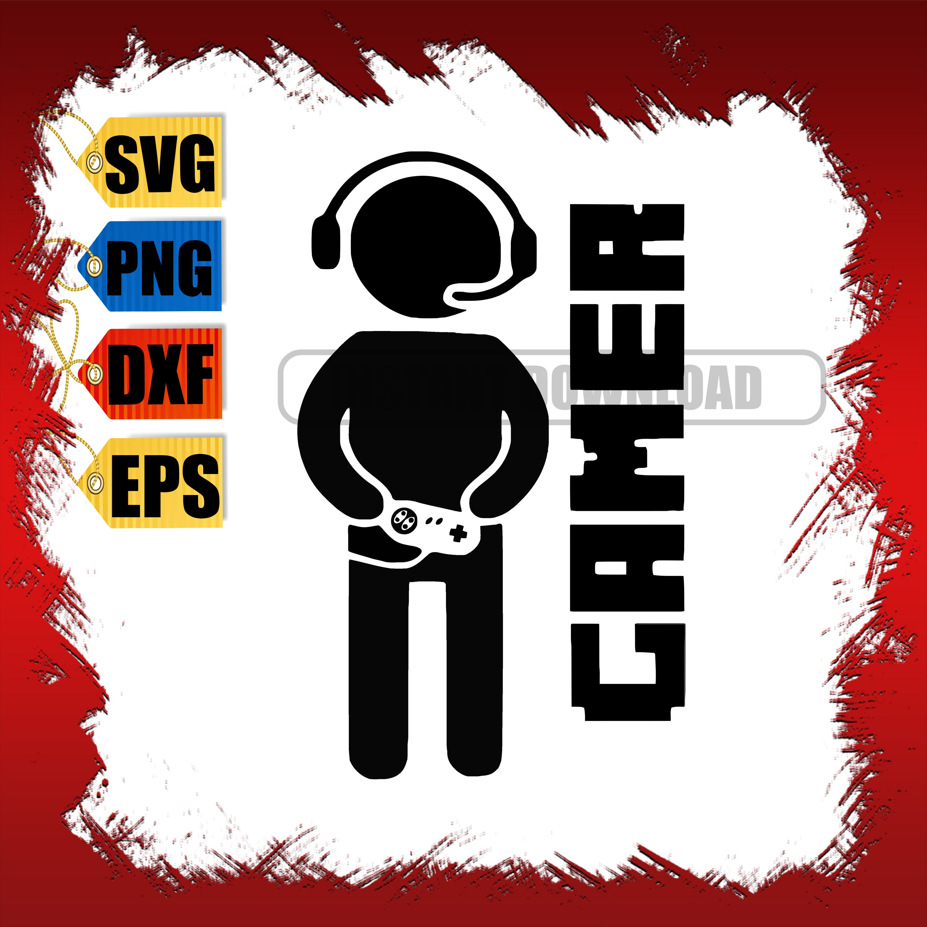 Gamer Svg, Gamer for Tshirt Svg, Gamer Wall Room or Doors, Gamer Decor ...