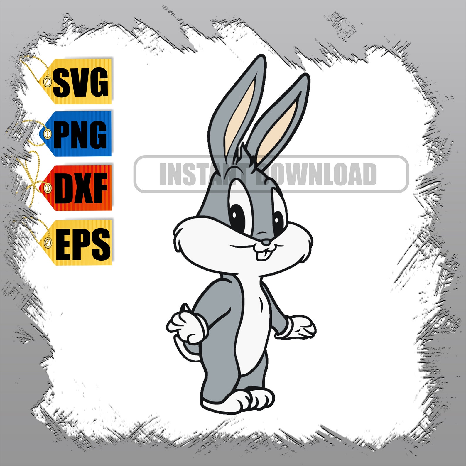 Rabbit SVG File, Rabbit Clip Art Vector Image, SVG Files for Cricut ...