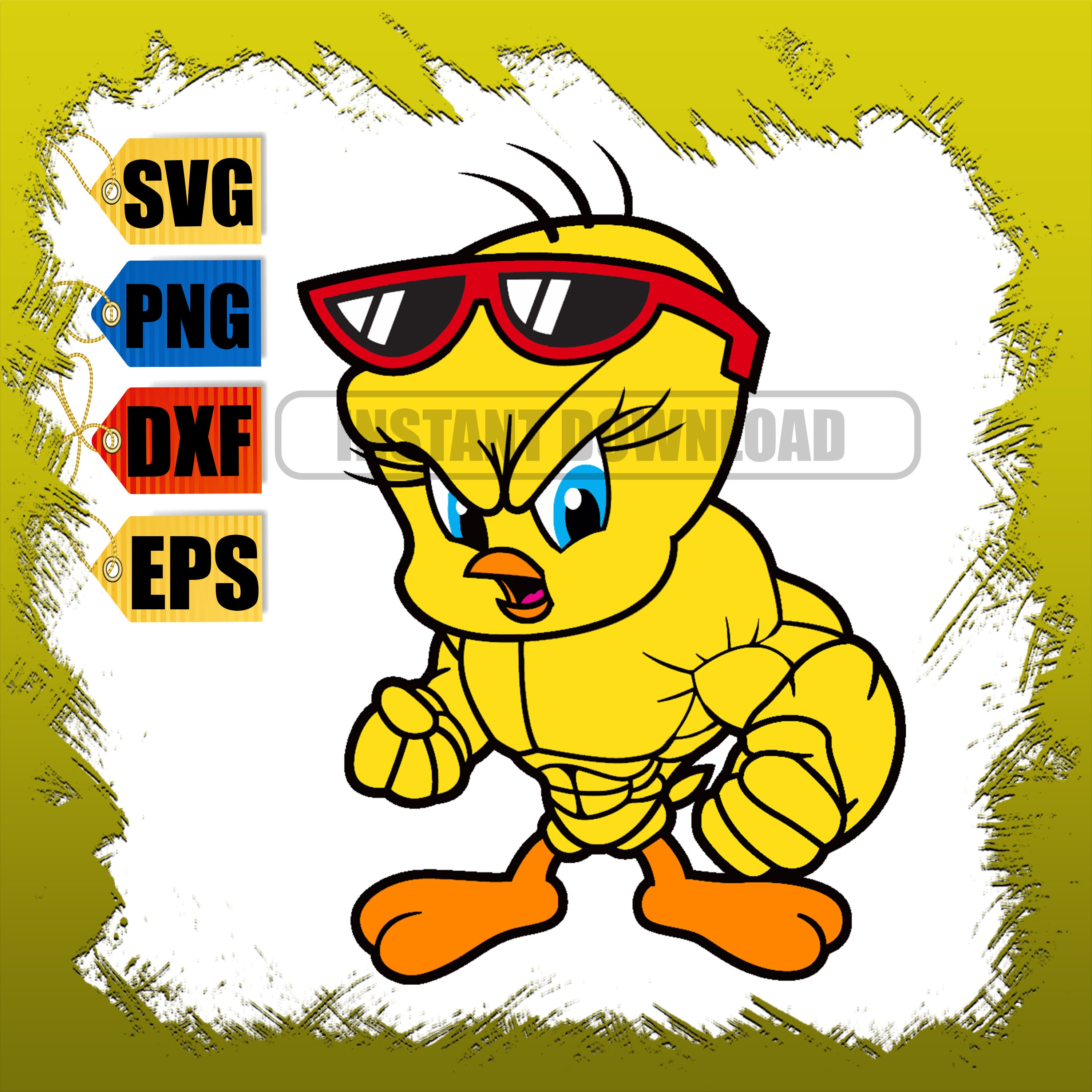 Layered Svg Png Dxf, Cartoon Bird Svg, Cricut Cutting File, Cartoon ...