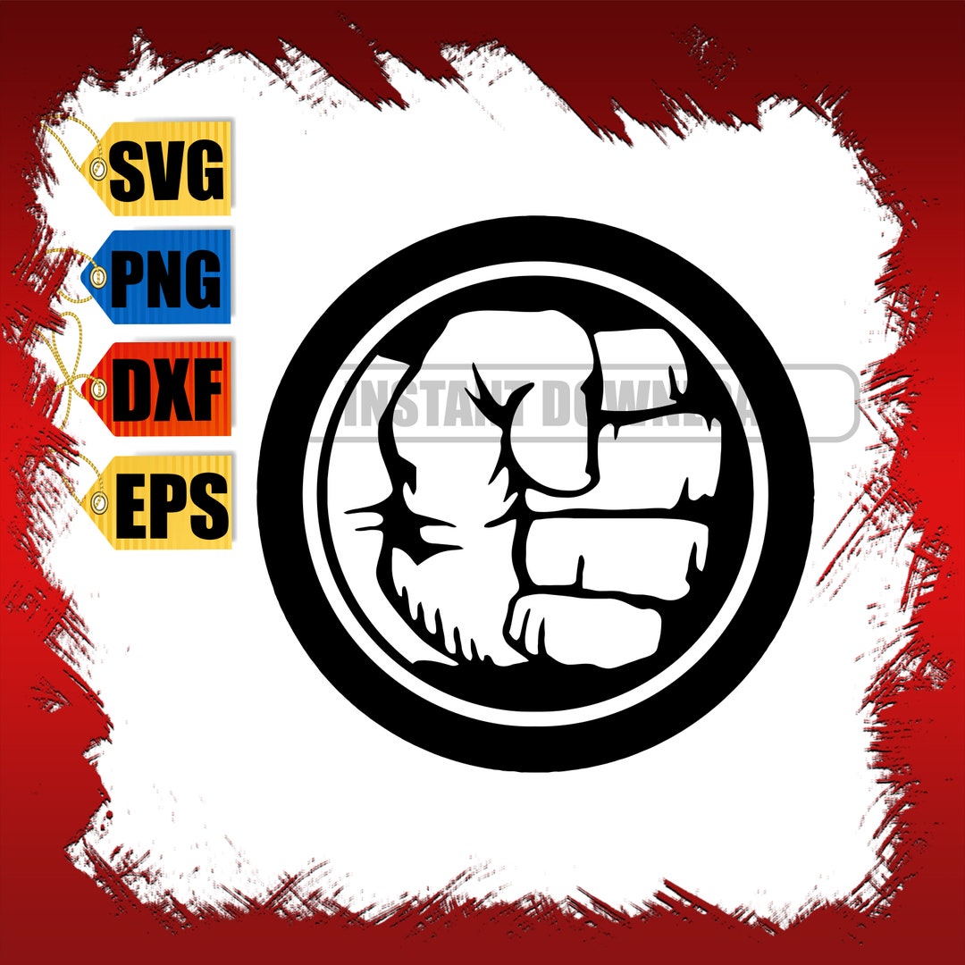 The Hulk Logo, Marvel, Avengers, Svg, Png, Eps, Dxf, Cricut Cut File ...