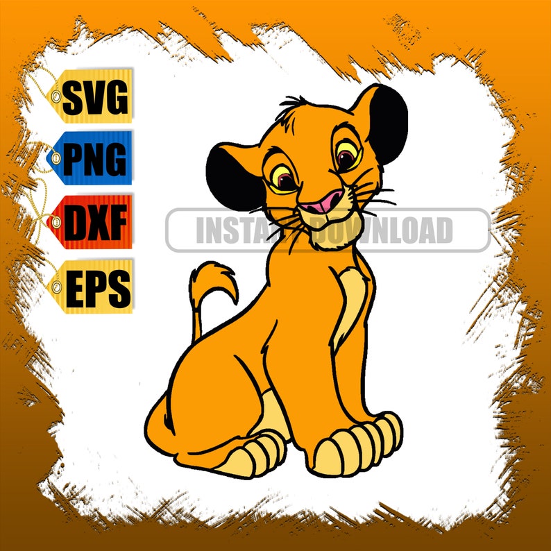 Cute Lion SVG Lion PNG Cricut Cut Files Layered Files. - Etsy