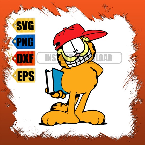 Cartoon SVG Cartoon Vector Garfield SVG Garfield Png - Etsy