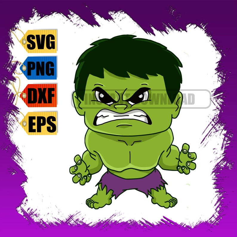 Hulk Svg, Superhero Svg, Instant Download, SVG, PNG, EPS, Dxf, Digital ...