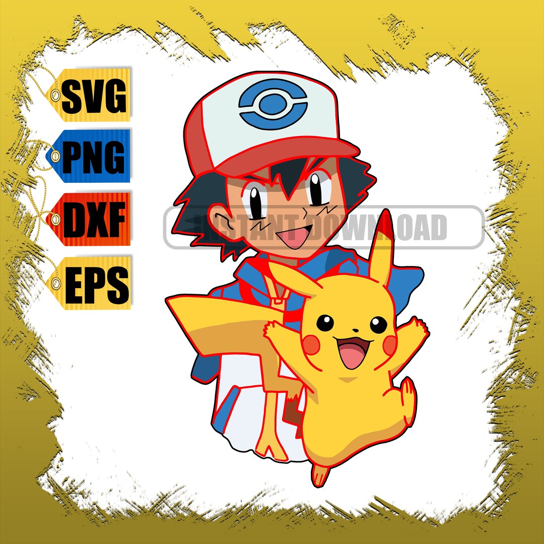 Pokemon, Pikachu, Clipart Digital, PNG, Printable, Party, Decoration ...