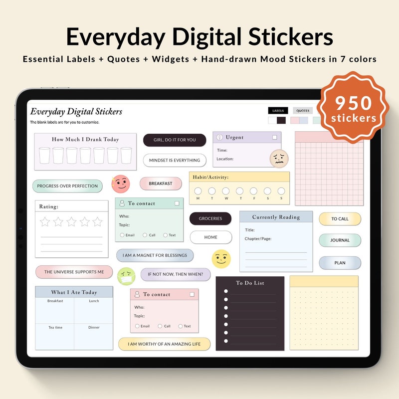Digital Stickers - Etsy