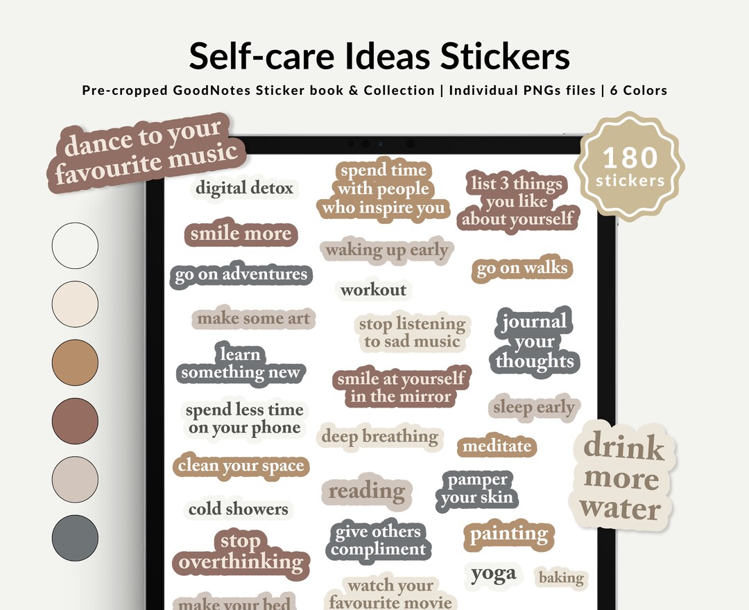 Self Care Stickers, Self Love Stickers, Self Care Journal Sticker ...