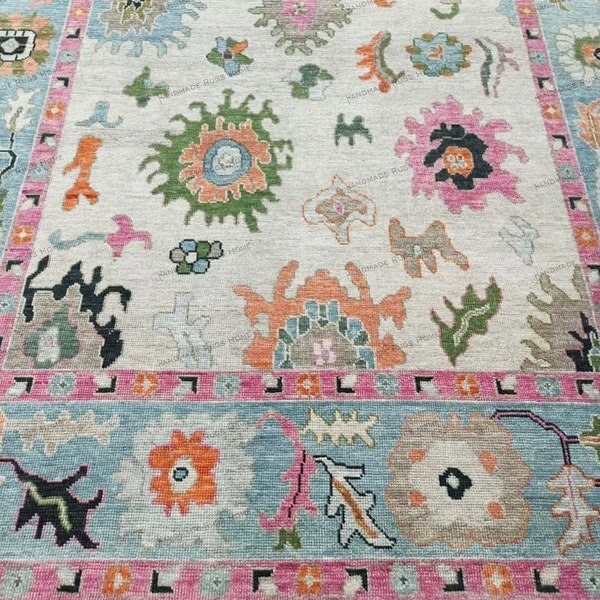 Pink Oushak Rug - Etsy