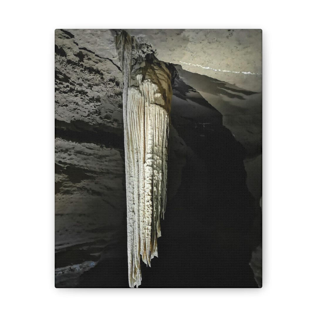 Canvas Stretched, Stalactite Scenic Photo From Doolin Cave, Ireland ...