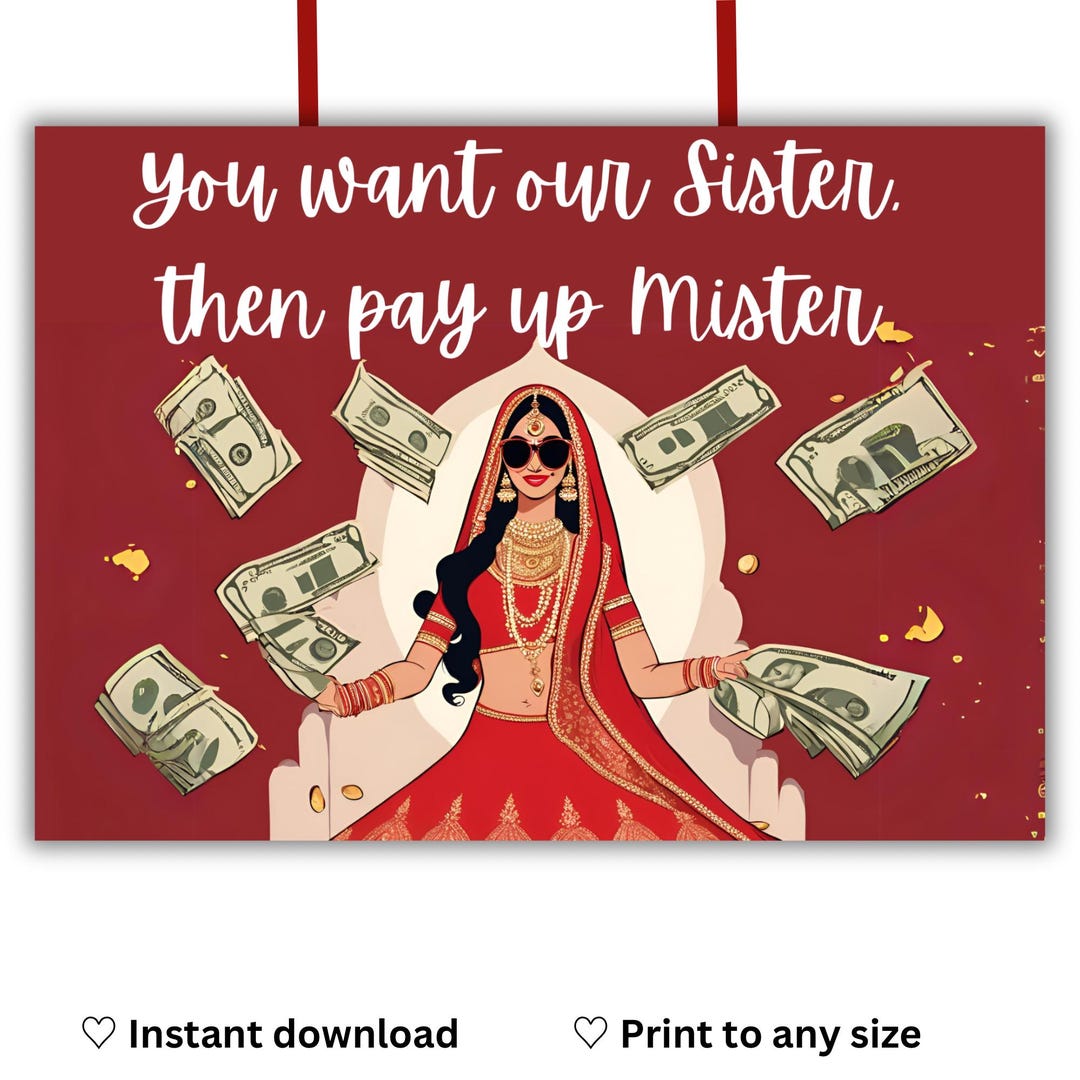 Red Bride | Bridal Doli Poster | Digital Download - Etsy