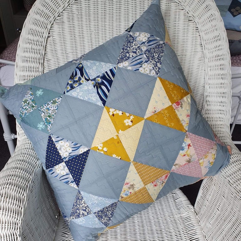 Patchwork Cushion - Etsy Australia