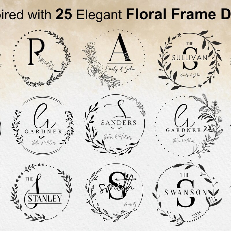 Last Name Framed - Etsy