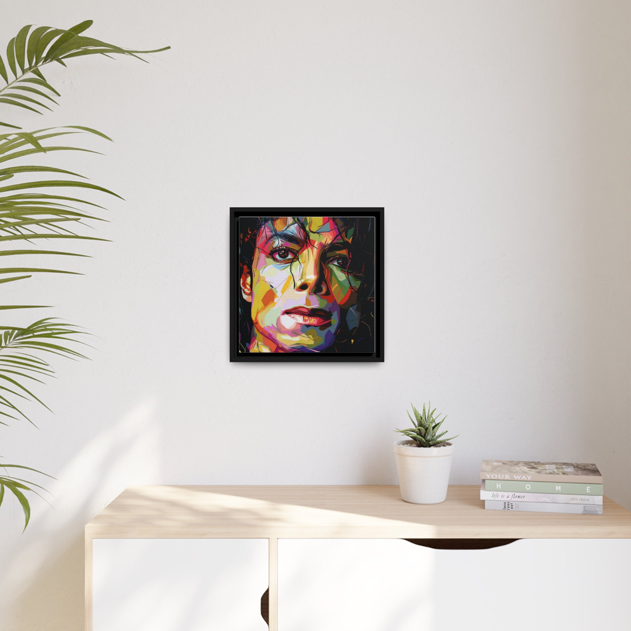 Michael Jackson Portrait Poster Sustainable Framed Canvas Print Wall ...
