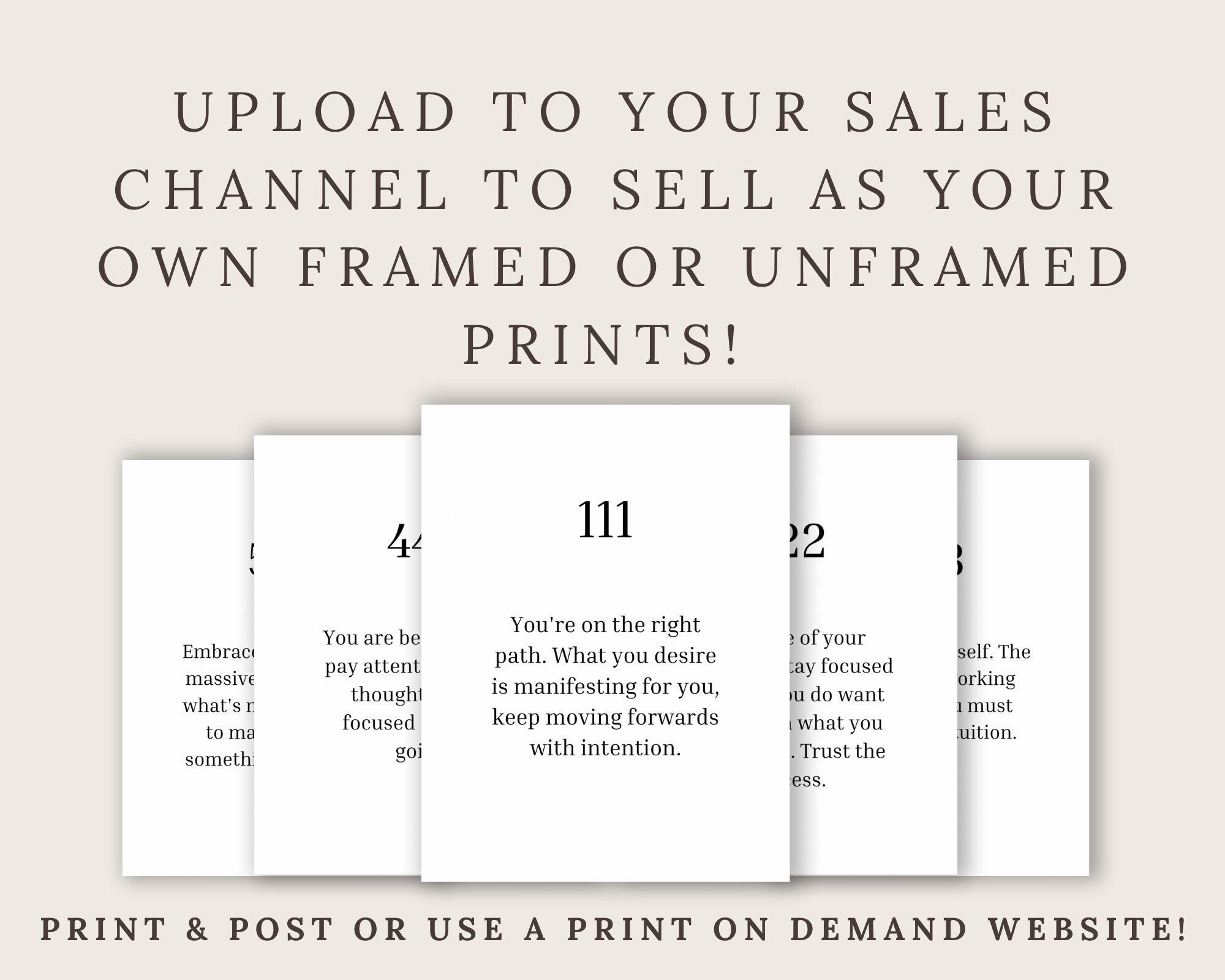 Printable Angel Number Prints, Digital Angel Number Prints, Wholesale ...