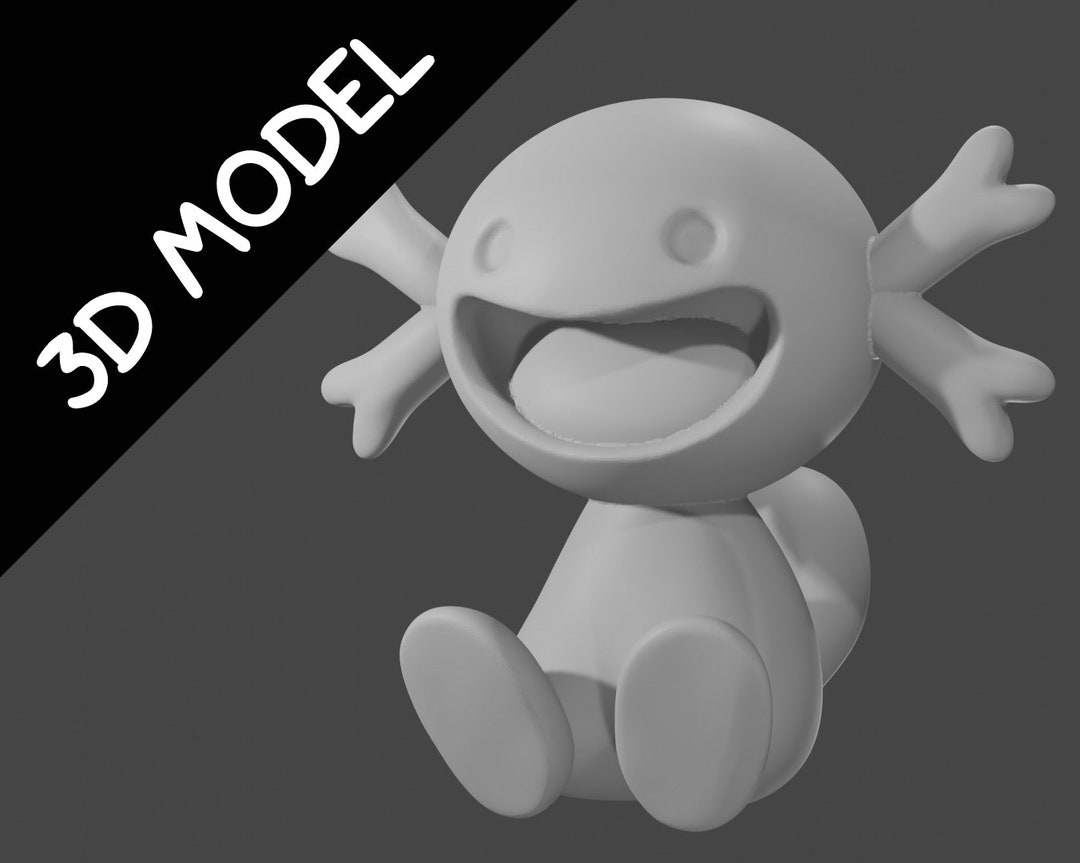 Pokemon Wooper paldean Figurine 3D Model - Etsy