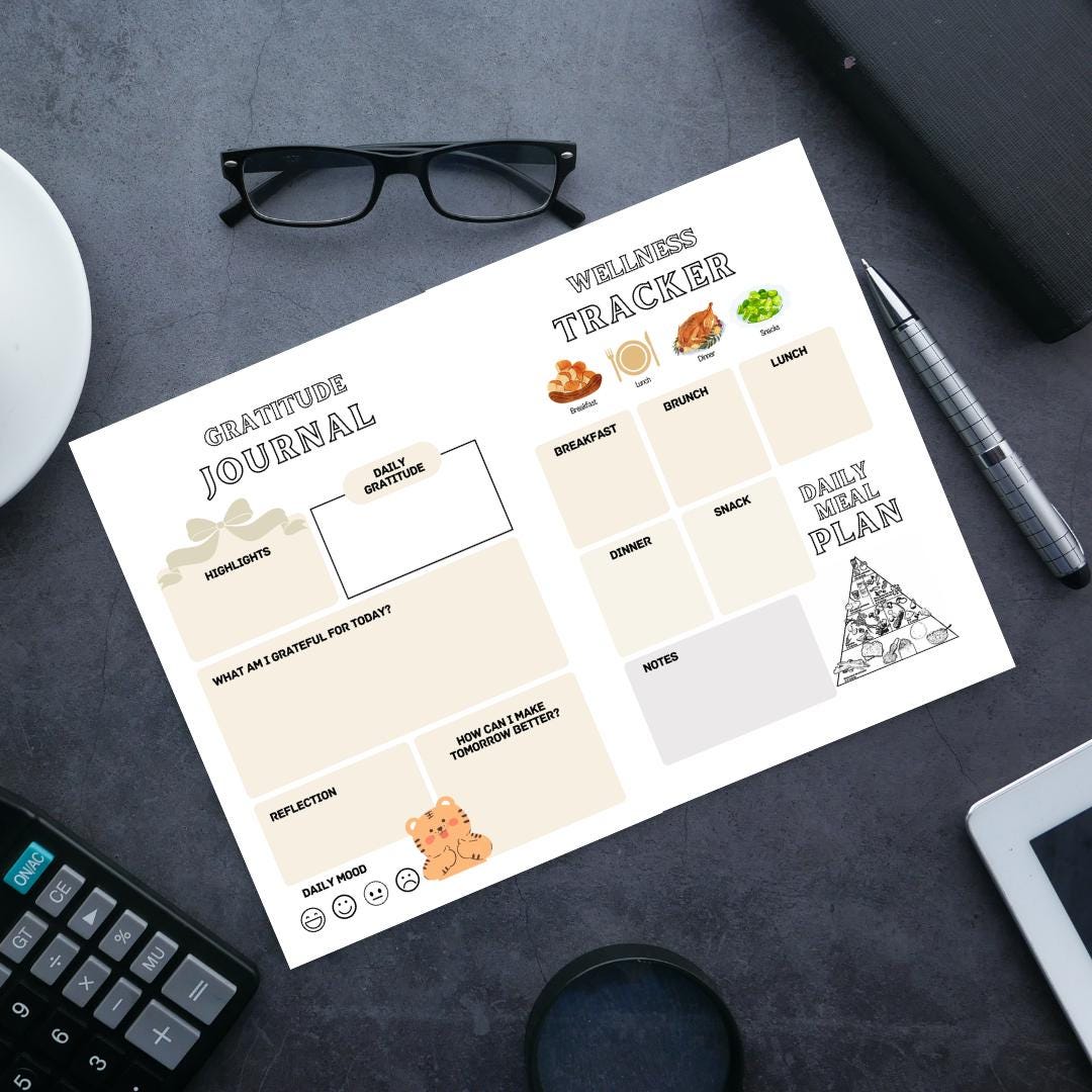 Printable Rustic Planner (daily, Weekly & Monthly) - Etsy