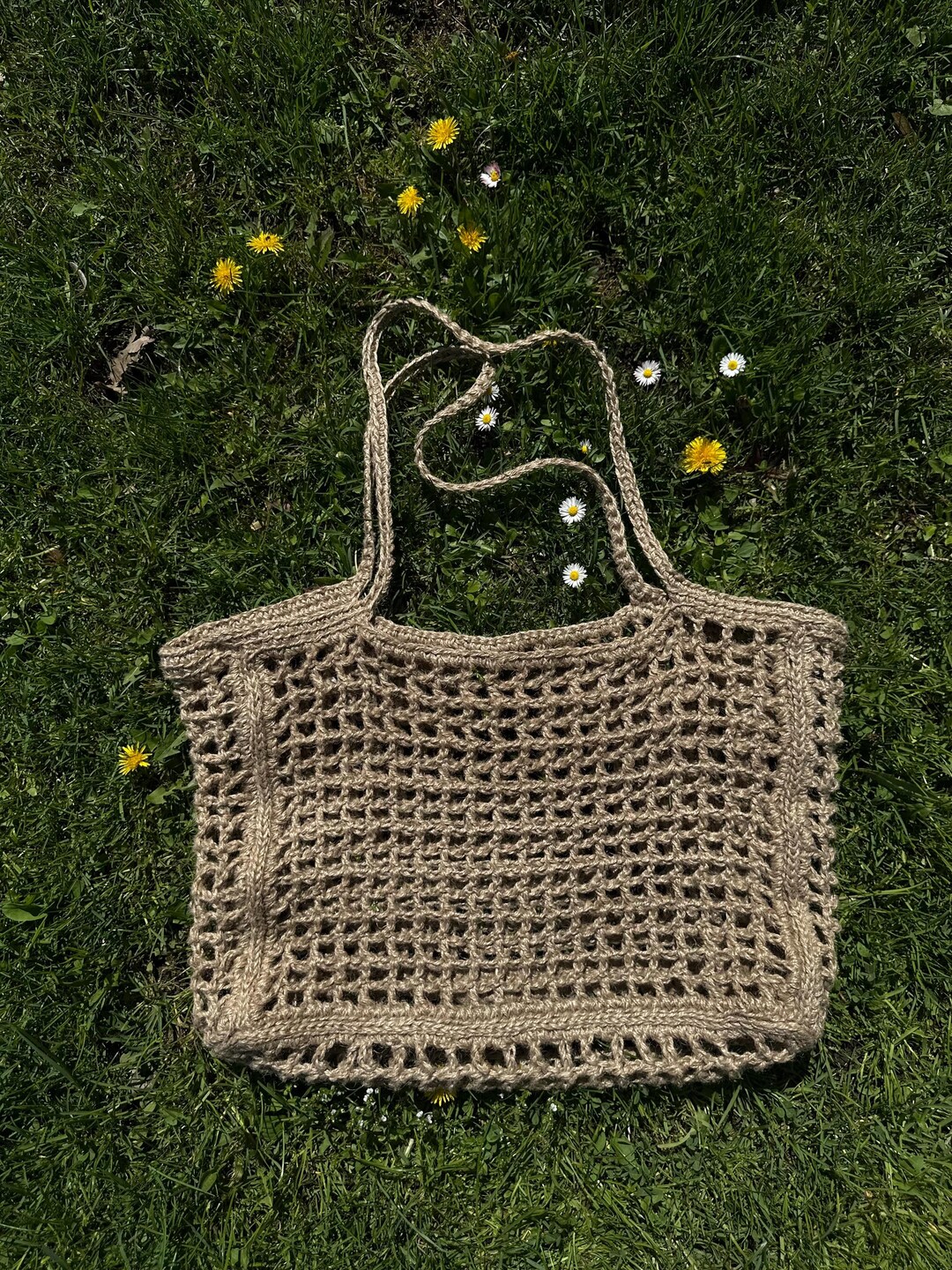 Mesh Bag – Eco Crochet Beach Bag – Summer Net Bag – Natural Fiber ...
