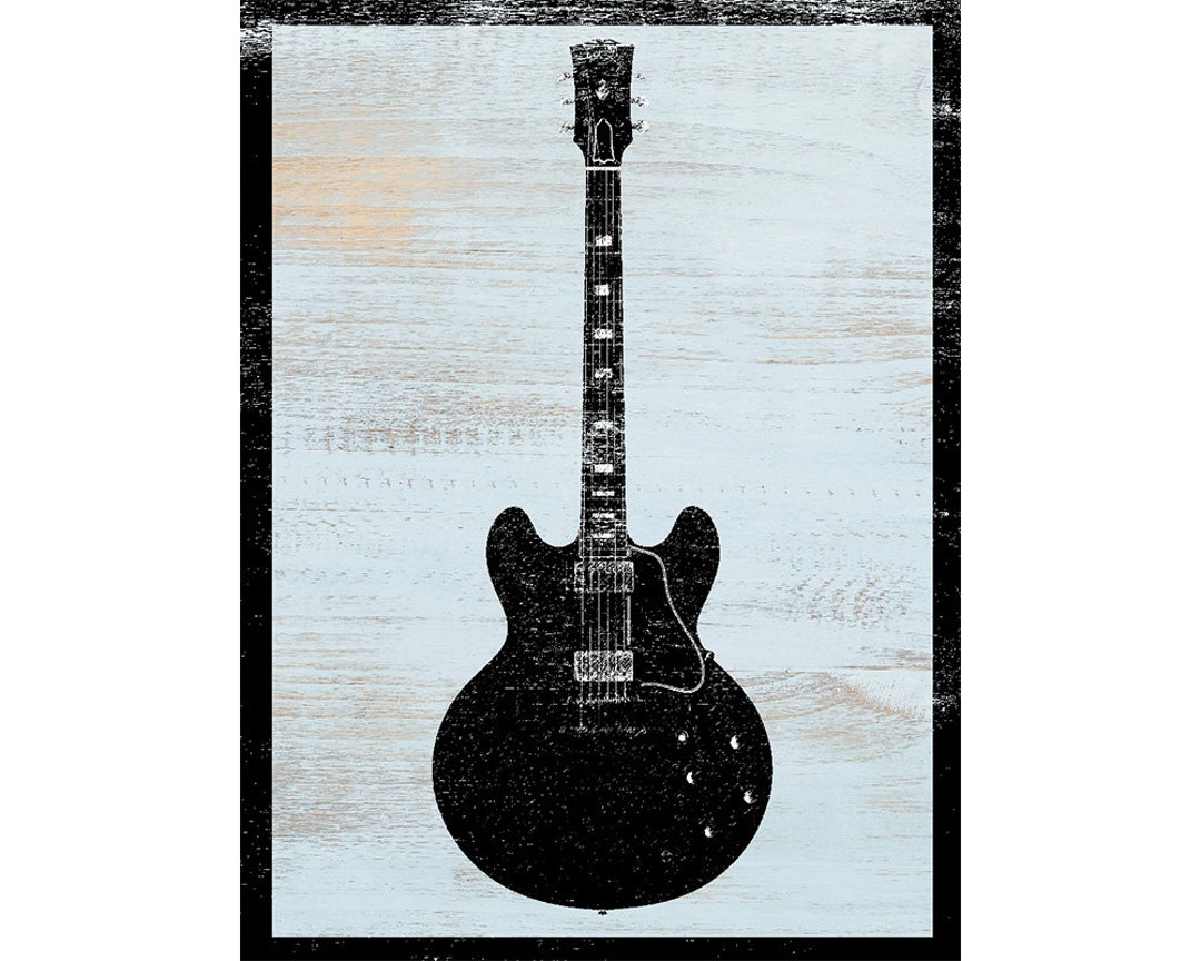 Gibson/epiphone ES-355 Guitar Art, Poster, Wall Art, Music, Instant ...