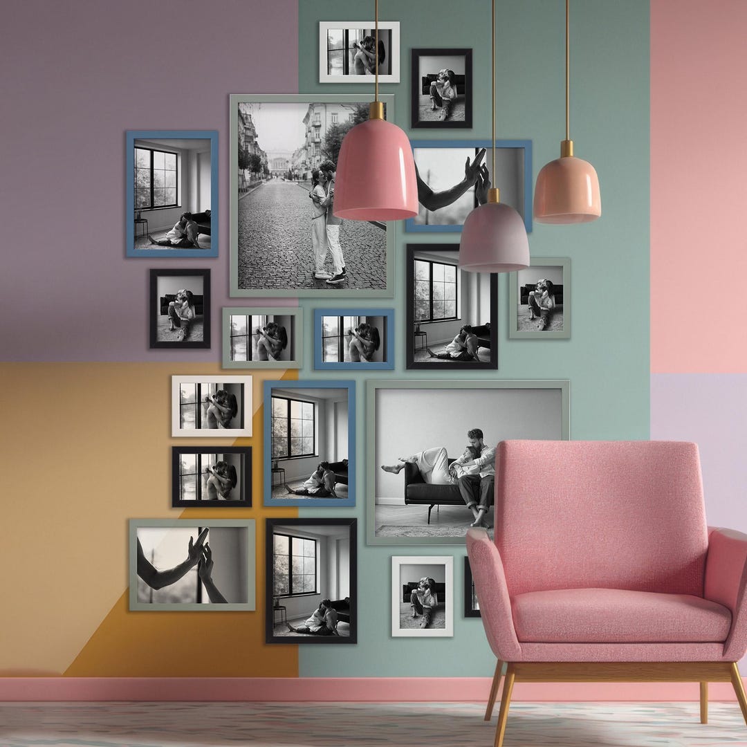 For IKEA FISKBO Picture Frames – Picture Wall Template (165 × 115 Cm ...