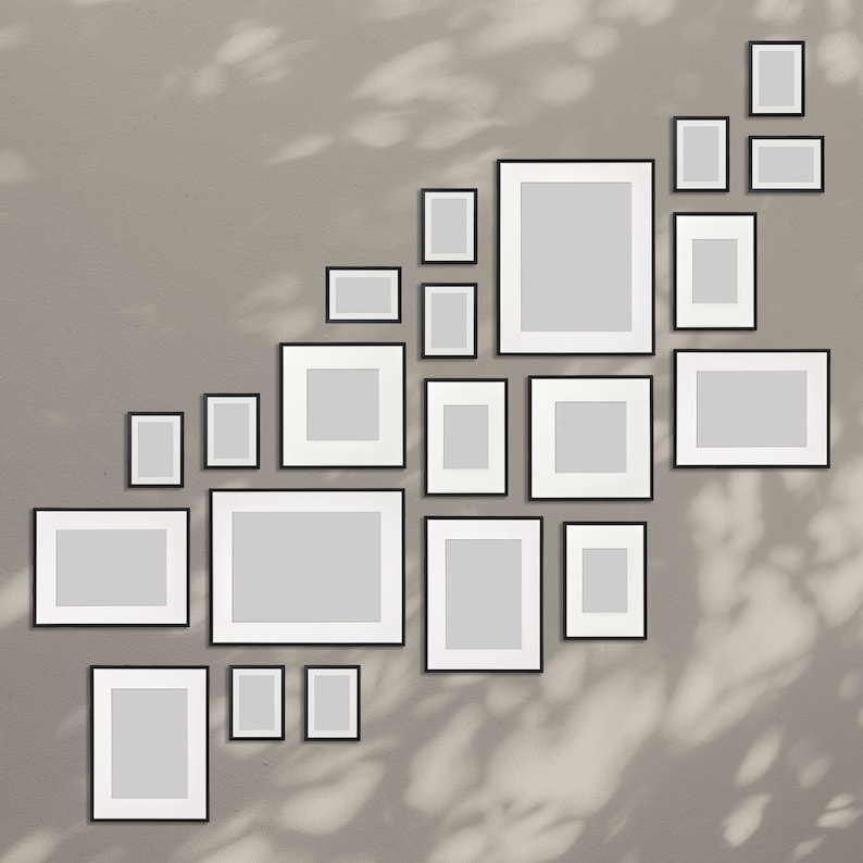 Digital DIY Picture Frame Template for Your Stairs to Print (suitable ...