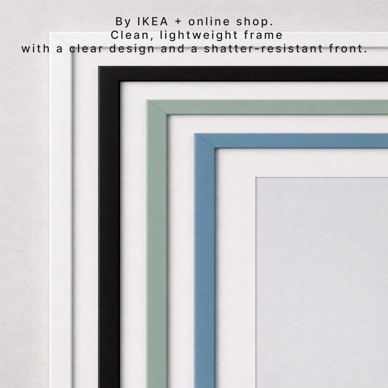 For IKEA FISKBO Picture Frames – Picture Wall Template (165 × 115 Cm ...