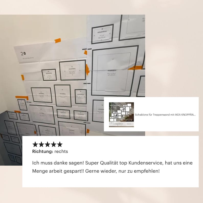 For IKEA FISKBO Picture Frames – Picture Wall Template (165 × 115 Cm ...