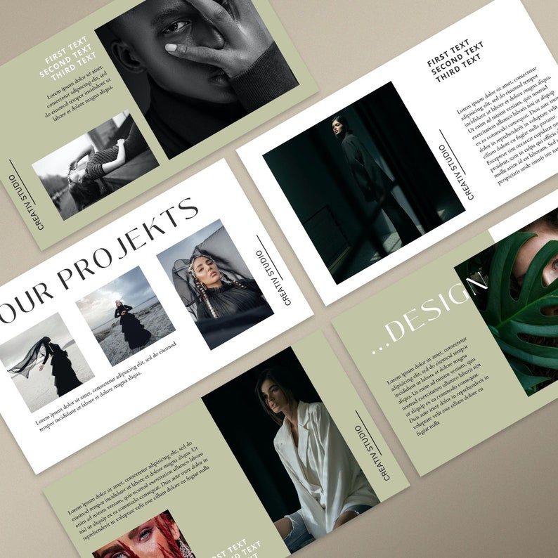 CANVA Portfolio Template Customizable in Size 1920x1080px - Etsy