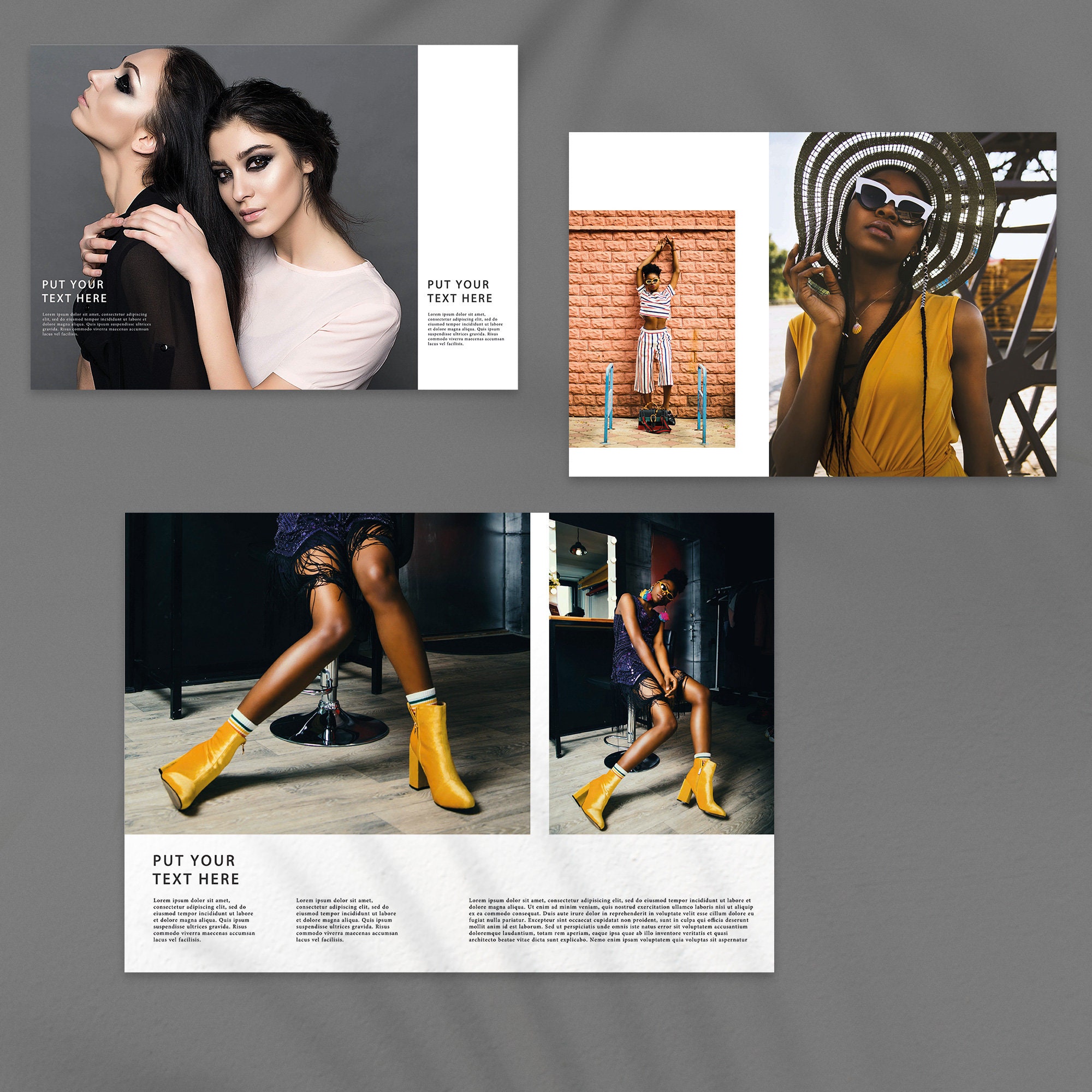 Photoshop Portfolio Template DIN A4 Colorful Design - Etsy