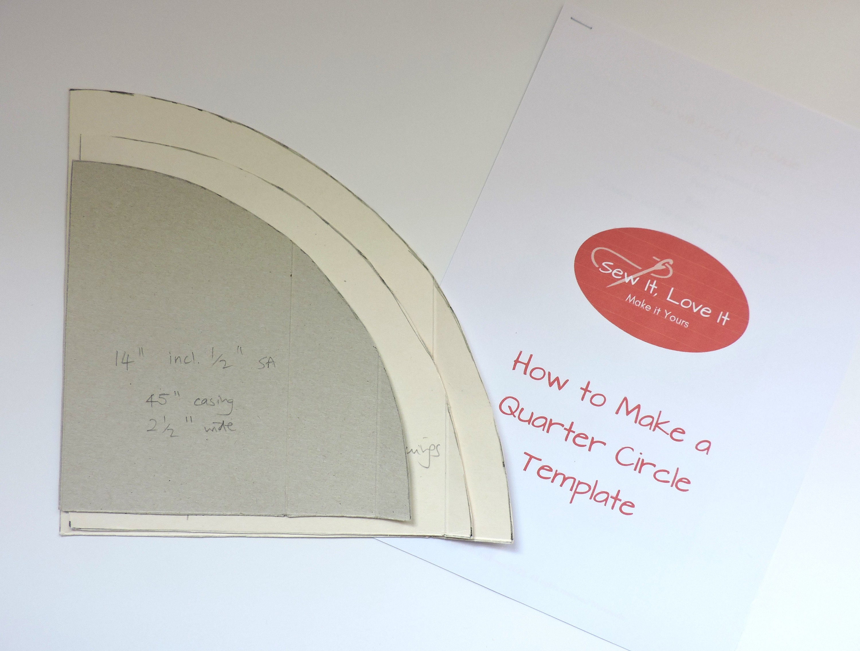 Easy to Follow PDF Pattern Instructions to Learn to Make Quarter Circle ...