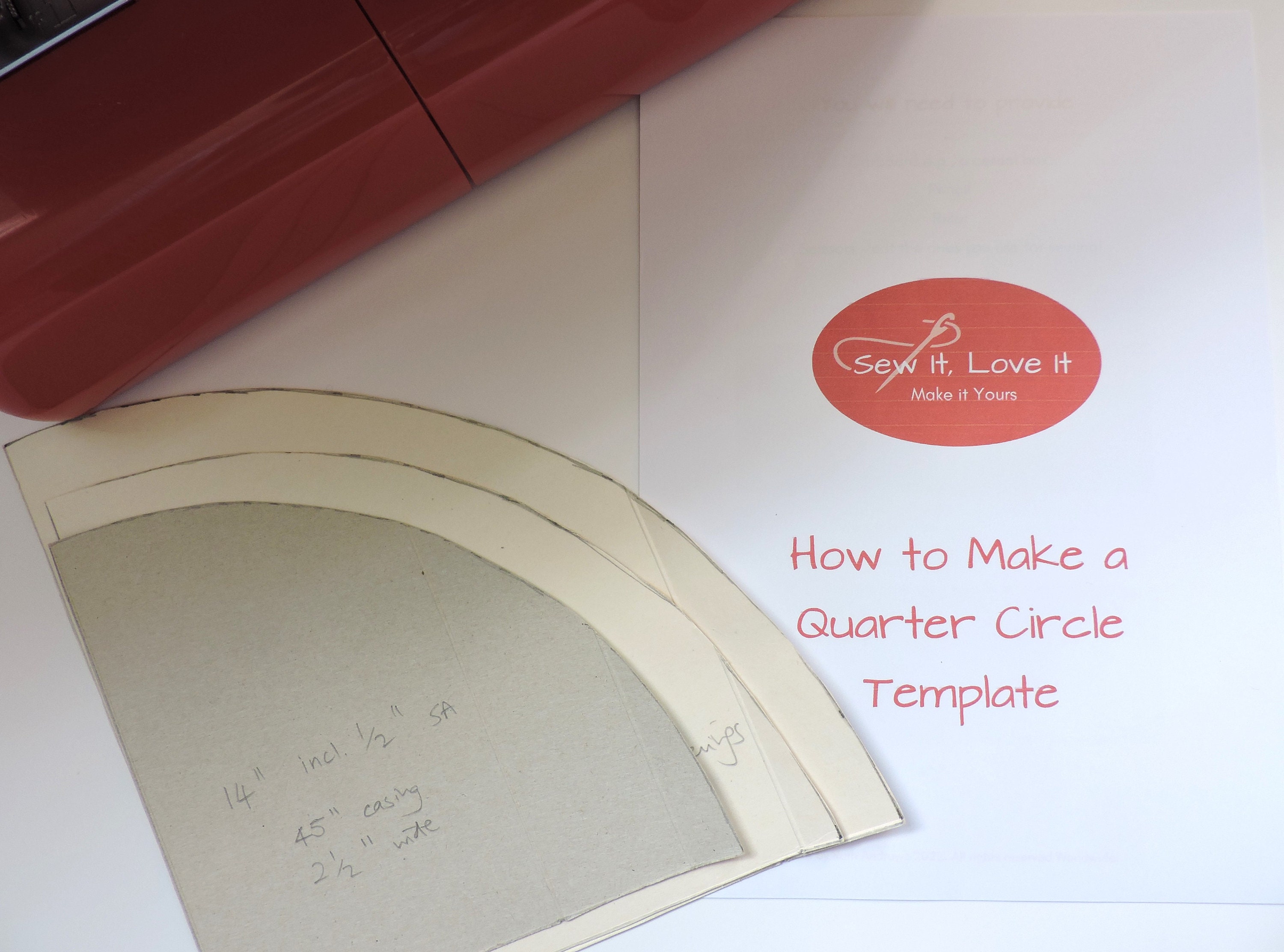 Easy to Follow PDF Pattern Instructions to Learn to Make Quarter Circle ...