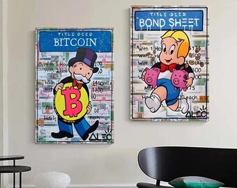 Mr Monopoly Painting - Etsy