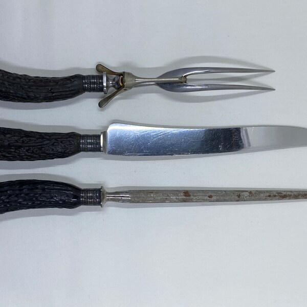 Antique Carving Set - Etsy