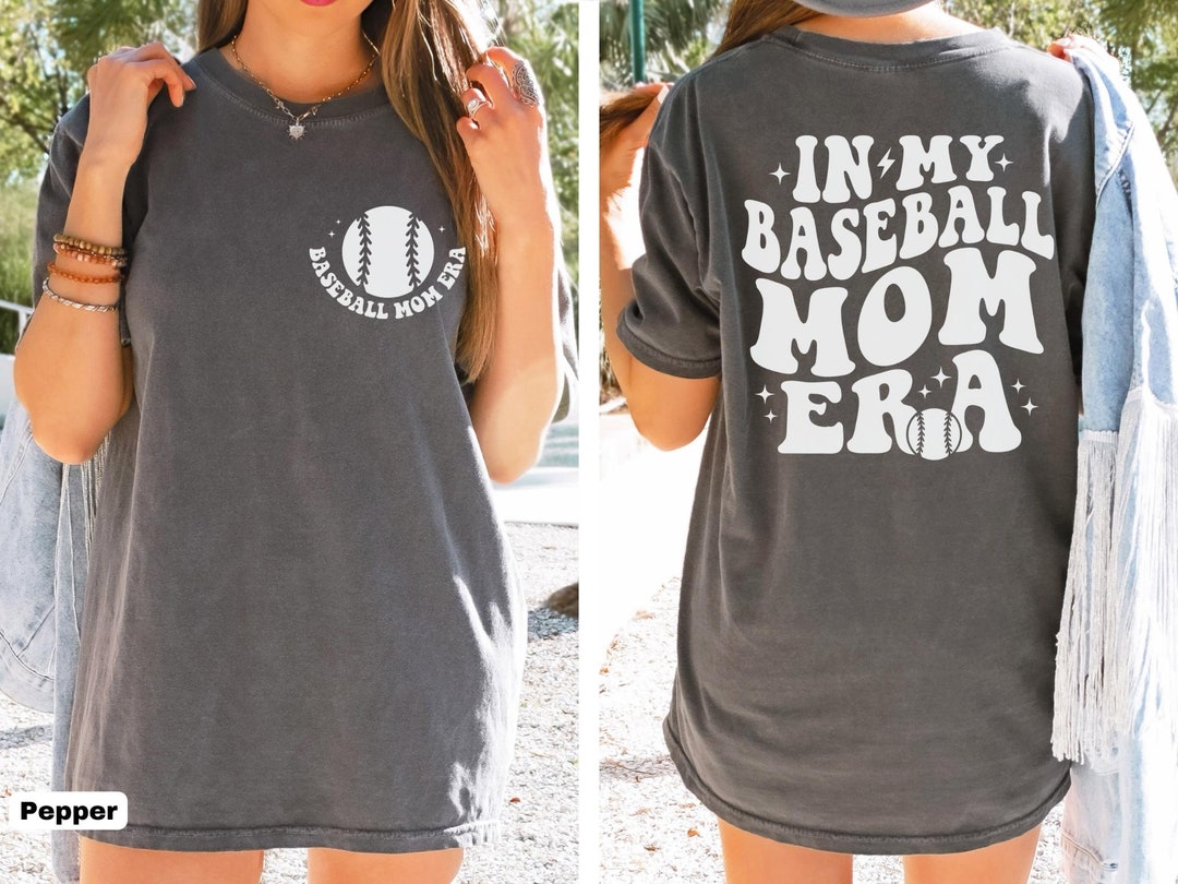 Comfort Colors Baseball Mom Shirt, Baseball Mom Era, Baseball Mama ...