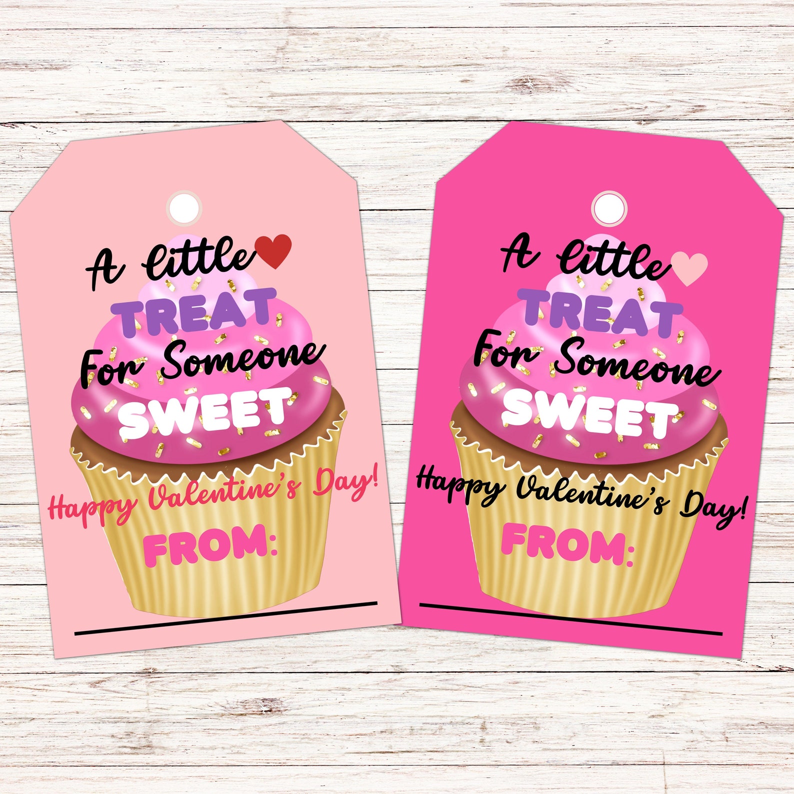 Valentine's Day Gift Tags, Sweet Treat, Printable PDF, Kids School ...