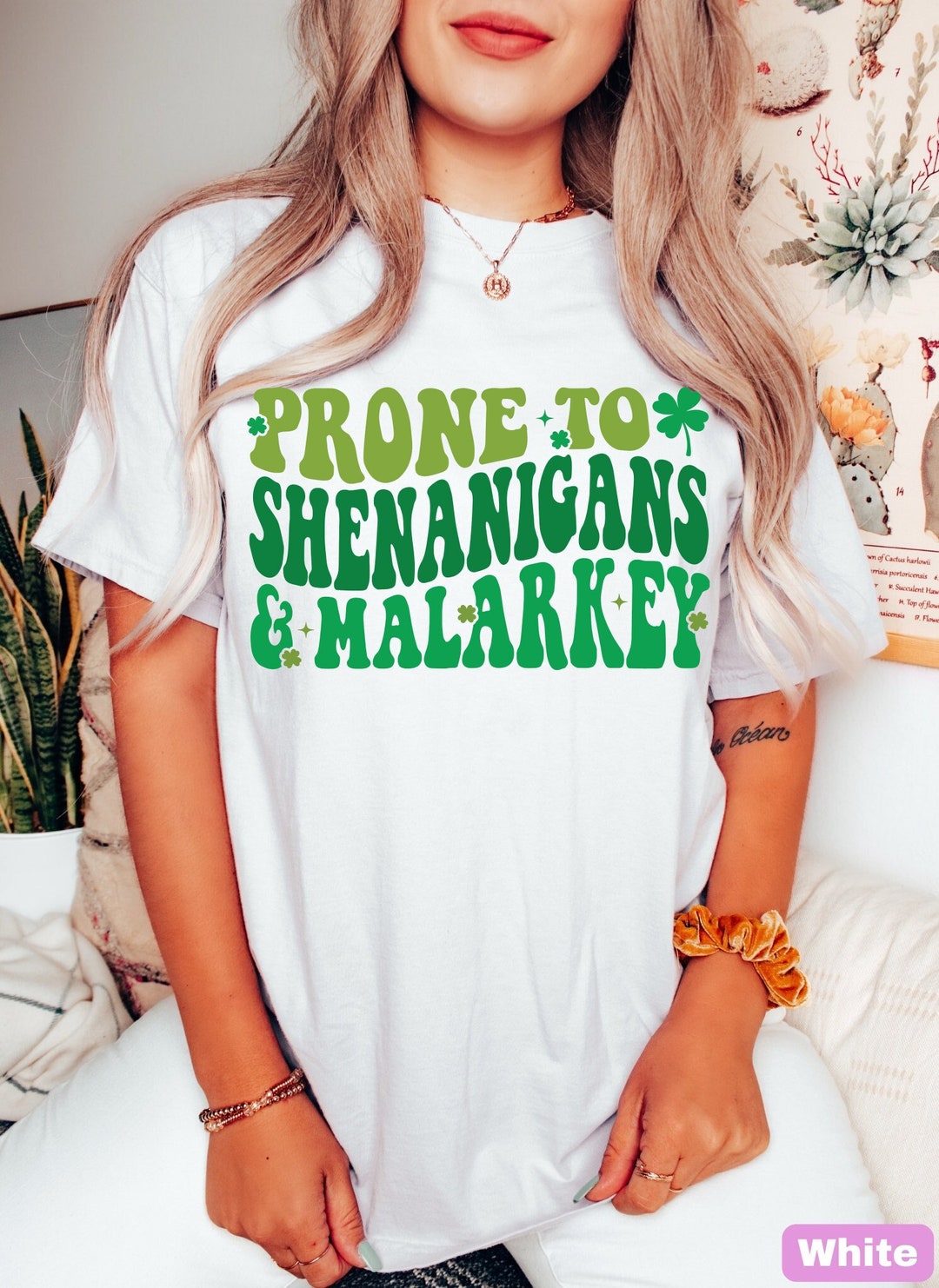 Comfort Colors St Patricks Day Shirt: Prone to Shenanigans - Etsy