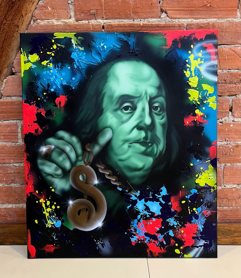 Benjamin Franklin Dollar - Etsy