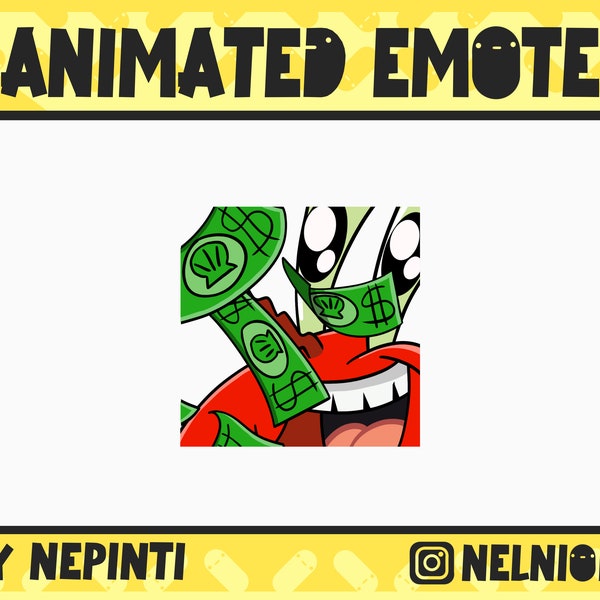 Mr Krabs Emote - Etsy UK